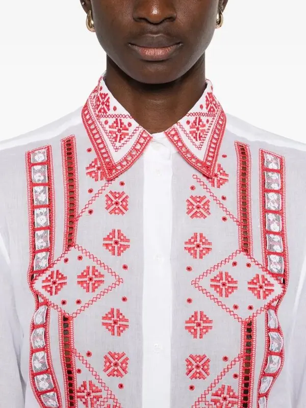 ERMANO SCERVINO Ermanno Scervino Embroidered Cotton Shirt