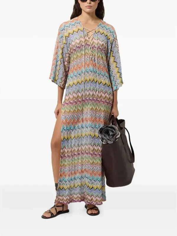Missoni Long Cover-up With Lace Detail