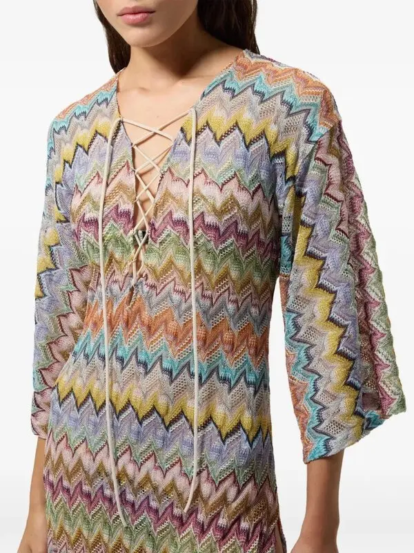 Missoni Long Cover-up With Lace Detail