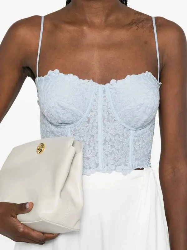 ERMANO SCERVINO Ermanno Scervino Embroidered Lace Underwire Top