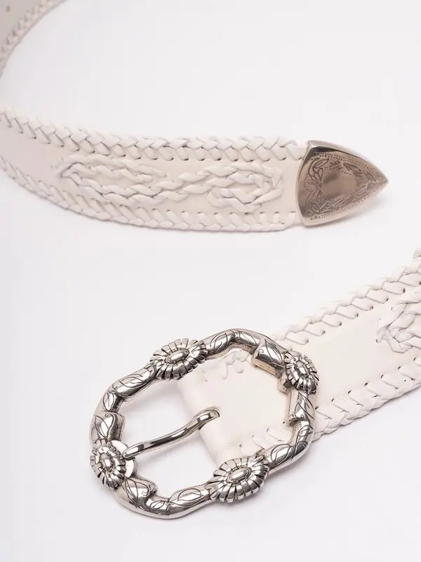 ERMANO SCERVINO Ermanno Scervino Leather Belt With Floral Detail