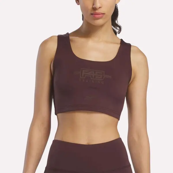 REEBOK X F45 Training Sports Bra - Dark Cocoa