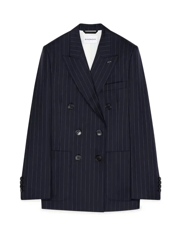 Givenchy Double-breasted Pinstripe Blazer