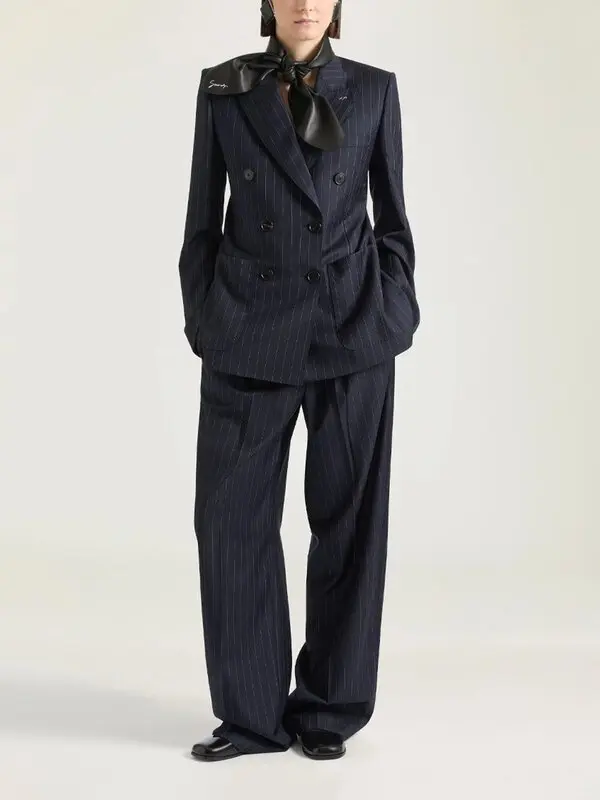 Givenchy Double-breasted Pinstripe Blazer