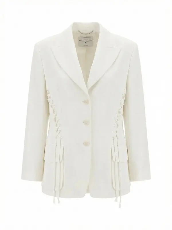 ERMANO SCERVINO Sahariana" Blazer With Lace-up Detail