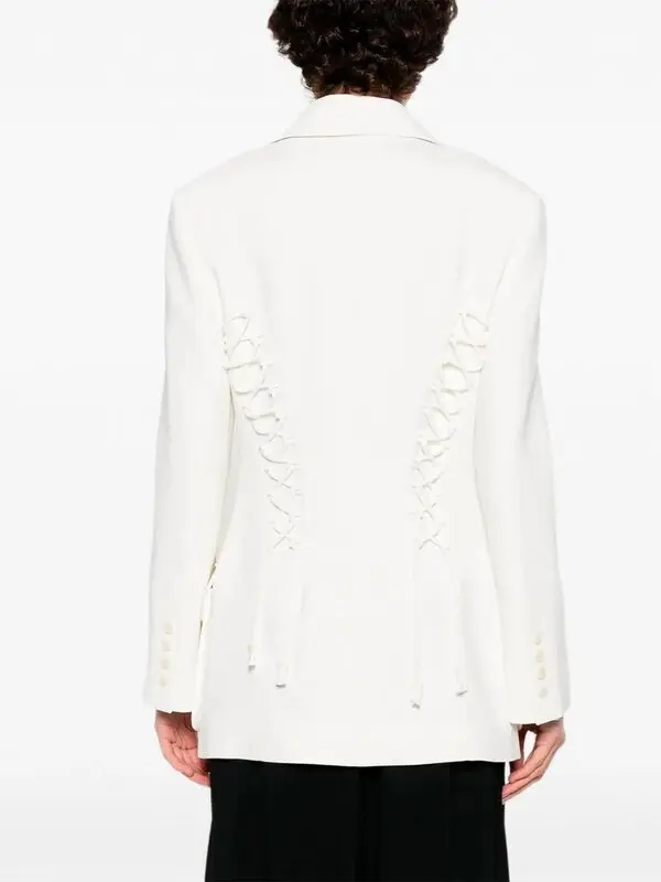 ERMANO SCERVINO Sahariana" Blazer With Lace-up Detail