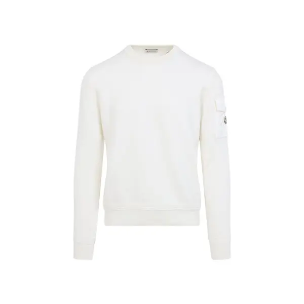Moncler Wool Crew Neck Sweater With Utility Pocket - Multicolor