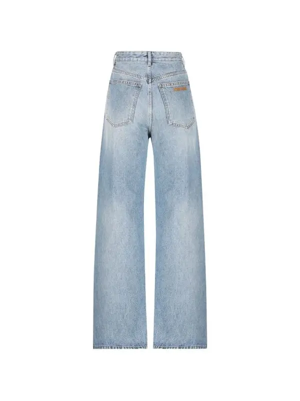 Miu Miu Wide Leg Jeans - Multicolor