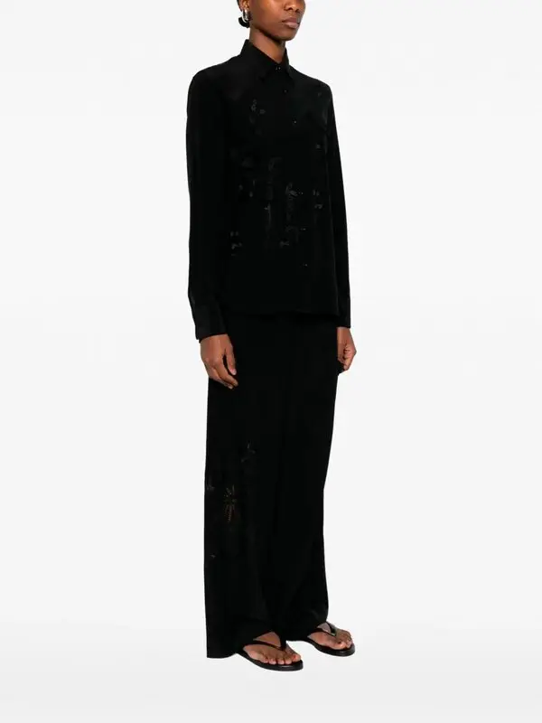 ERMANO SCERVINO Ermanno Scervino Embroidered Silk Shirt
