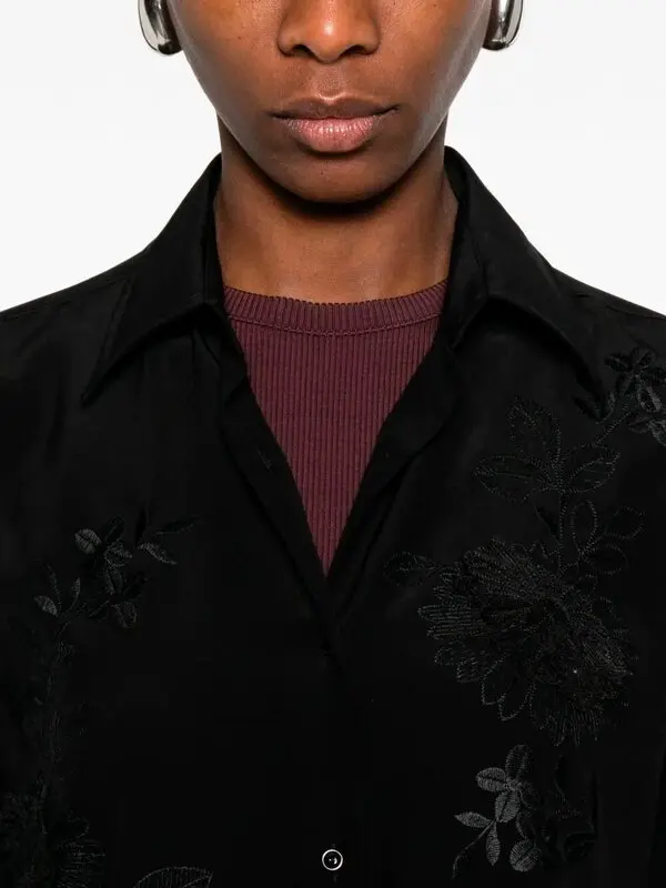 ERMANO SCERVINO Ermanno Scervino Embroidered Silk Shirt