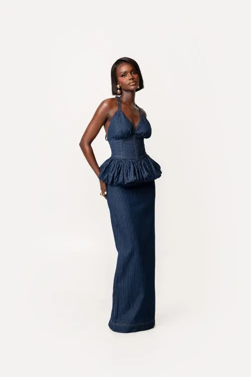 OFUURE Ona Maxi Skirt - Denim