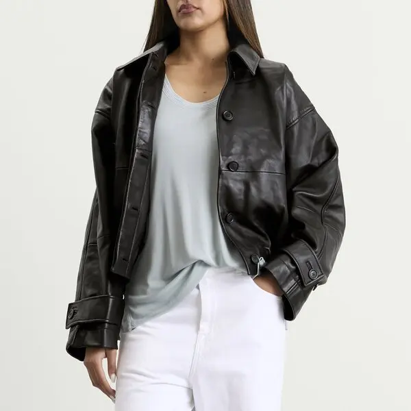 RÓHE Leather Blouson Jacket