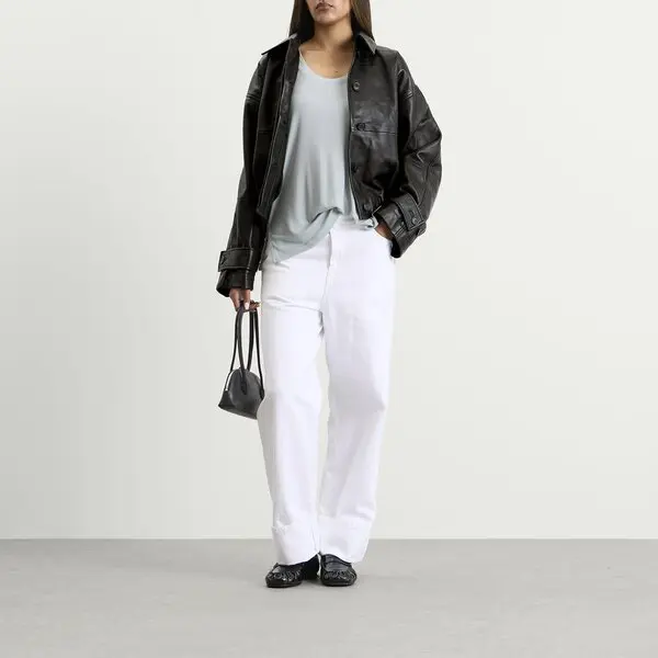 RÓHE Leather Blouson Jacket