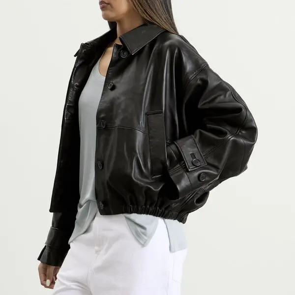 RÓHE Leather Blouson Jacket