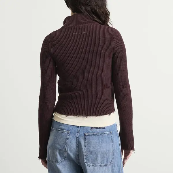 MAISON MARGIELA Zip Up Knitted Cardigan