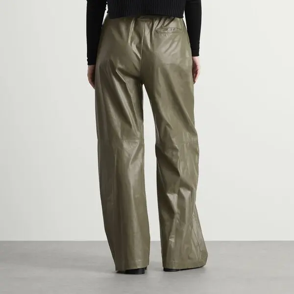 MAISON MARGIELA Baggy Faux Leather Trousers
