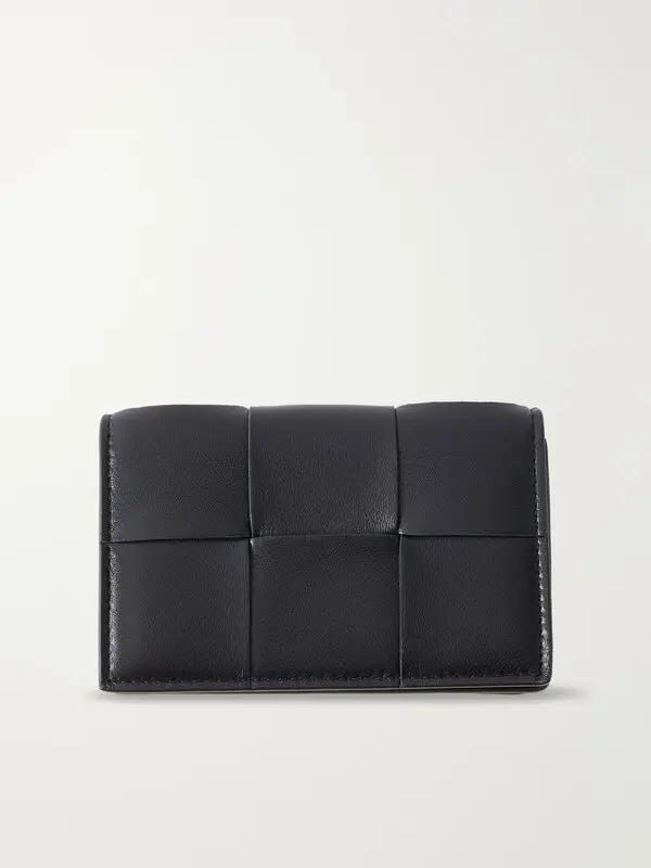 Bottega Veneta Cassette Intrecciato Leather Cardholder
