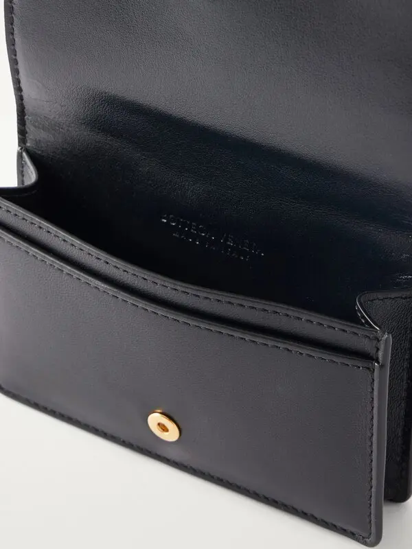 Bottega Veneta Cassette Intrecciato Leather Cardholder