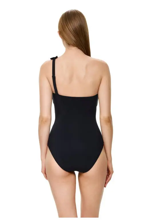 GOTTEX Modern Muse One Shoulder One Piece - Black