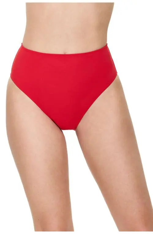 GOTTEX Modern Muse High Waist Bikini Bottom - Red