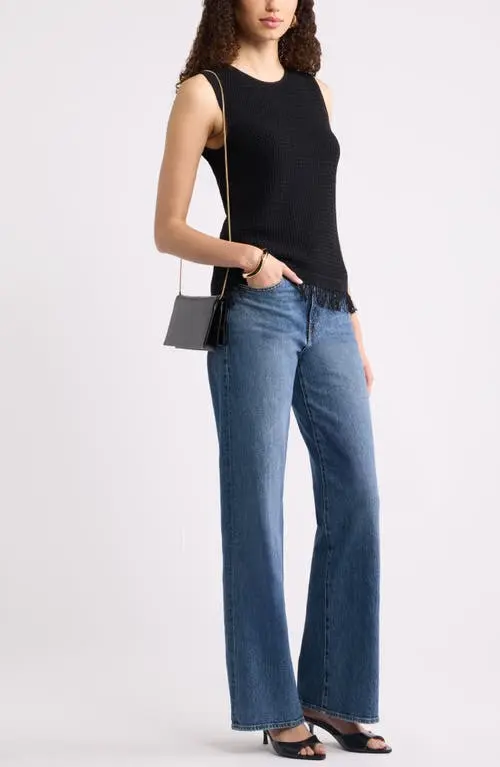 Nordstrom Fringe Hem Sleeveless Sweater