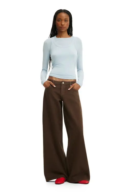 COTTON ON Low Rise Wide Leg Jeans