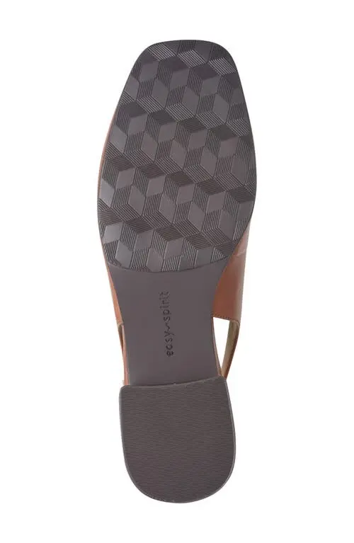 Easy Spirit Farida Slingback Pump With Square Toe - Medium Brown