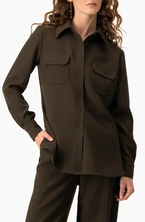 IVONNE Military Inspired Shirt Jacket