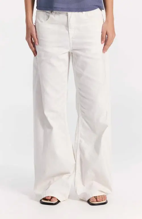 Ronen Chen Mid-rise Extra Wide-leg Jeans - White