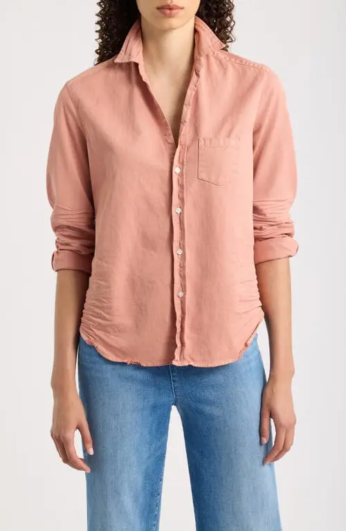 Frank & Eileen Relaxed Cotton Button-up Shirt - Adobe