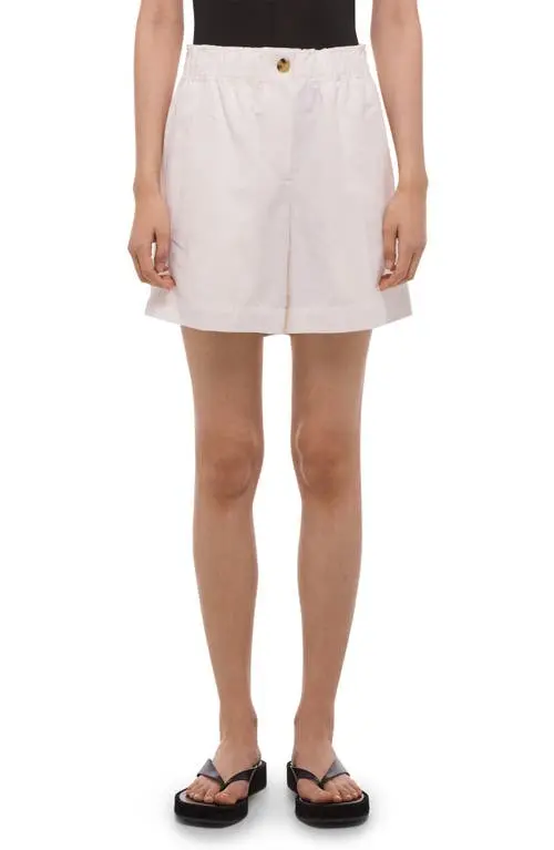 Helmut Lang Cotton & Linen Shorts - White