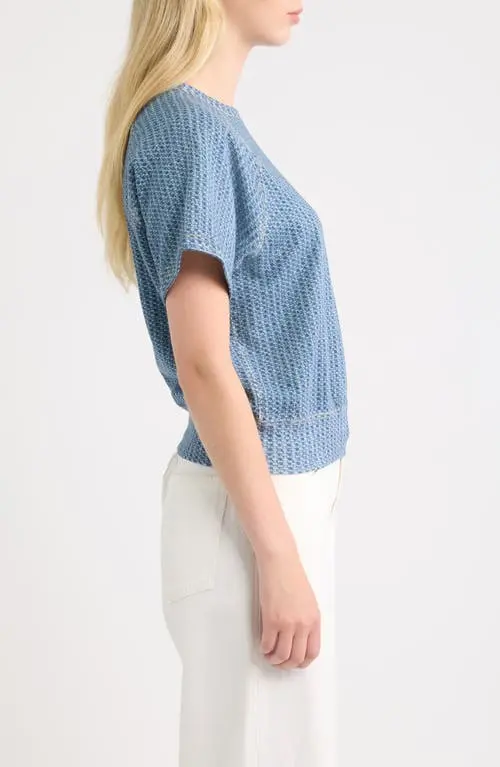 Rag & Bone Miramar Terry Cloth Short Sleeve Sweatshirt