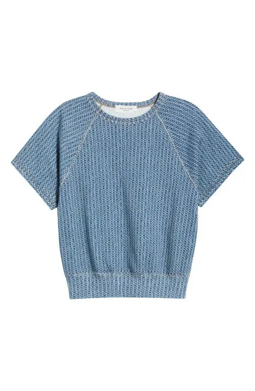 Rag & Bone Miramar Terry Cloth Short Sleeve Sweatshirt