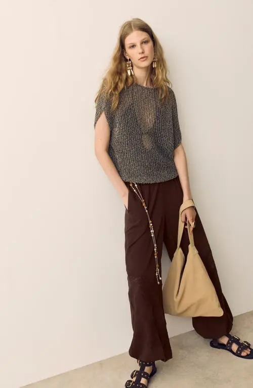 PER UNA BY M&S Lace Balloon Tie Waist Pants
