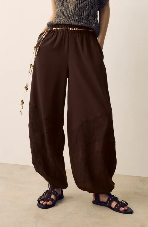 PER UNA BY M&S Lace Balloon Tie Waist Pants