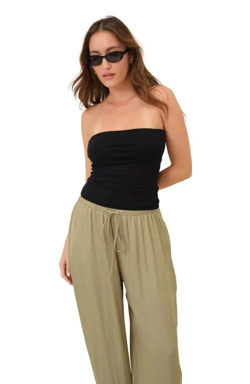 NOBODY'S CHILD Stretch Jersey Bandeau Top