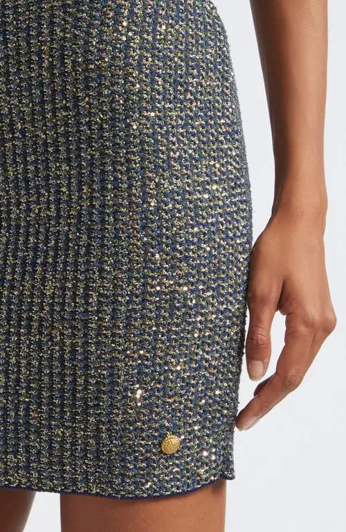 Balmain Glitter Tweed Mini Skirt