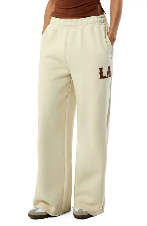 PACSUN La Baggy Sweatpants - Cream