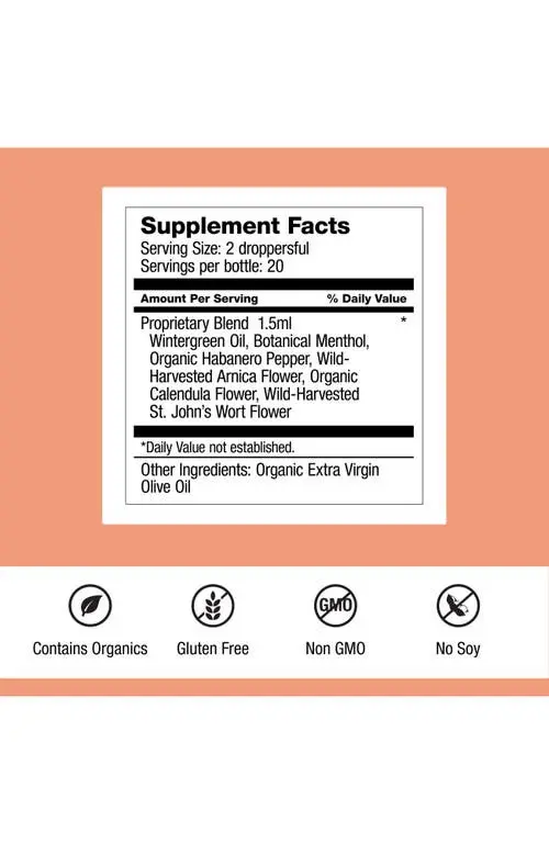 DR. SCHULZE'S Deep Tissue Oil For Muscle And Tendon Support, Plant-based Herbal Formula