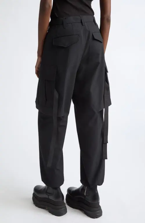 Sacai Straight Leg Cargo Overlay Suiting Pants