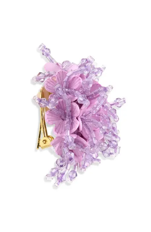 Oscar De La Renta Firework Clip-on Earrings - Lilac