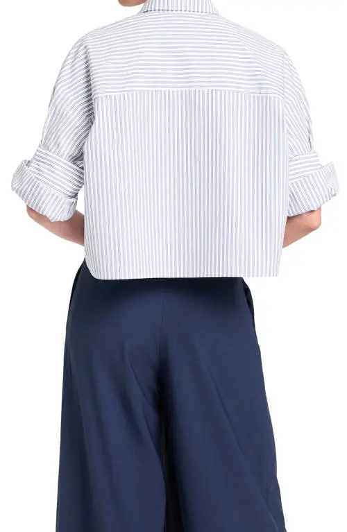 TWP Next Ex Stripe Crop Shirt