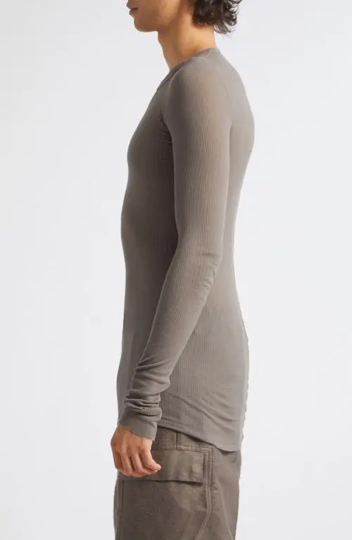 Rick Owens Rib Long Sleeve T-shirt - Dust