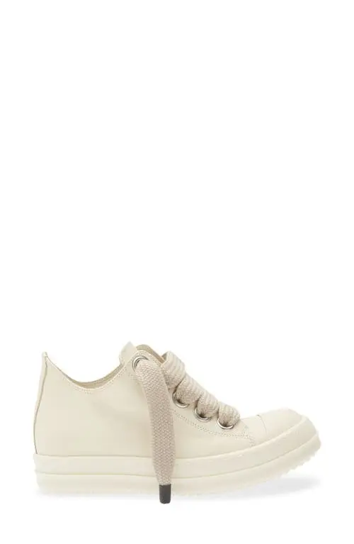 Rick Owens Jumbolace Low Top Sneakers - Milk/milk/milk