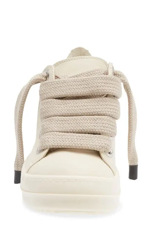 Rick Owens Jumbolace Low Top Sneakers - Milk/milk/milk