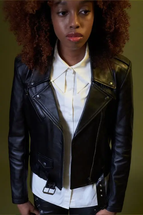 ALYSON EASTMAN Moto Jacket - Black
