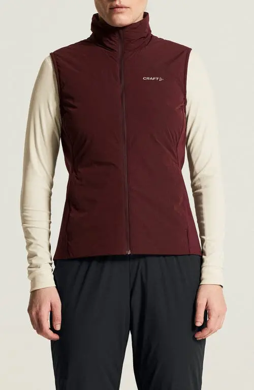 CRAFT Adv Essence Warm Performance Vest - Dark Fig