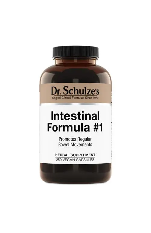 DR. SCHULZE'S Intestinal Formula #1 For Colon Health Support And Regular Bowel Movements - Brown