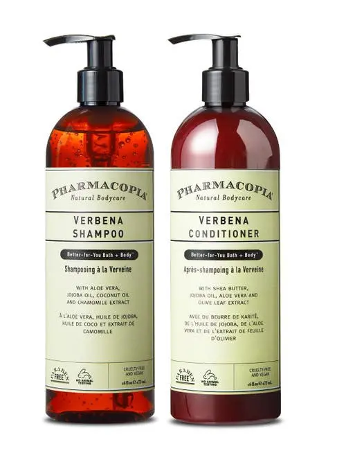 PHARMACOPIA NATURAL BODYCARE Verbena Shampoo And Conditioner Bundlebalancing Aromatherapy - White