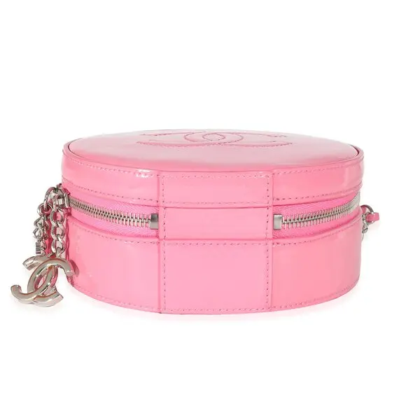 Chanel Glazed Calfskin Round Bag